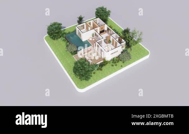 3d isometric floor plan Stock Videos & Footage - HD and 4K Video Clips ...