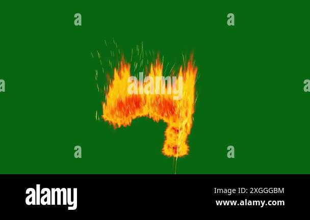 Inferno Burst - Dynamic Fire Explosion Green Screen Effect green fire ...