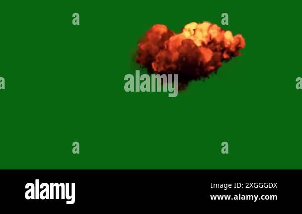 Intense Cinematic Explosion and Fireball Effect with Dynamic ...