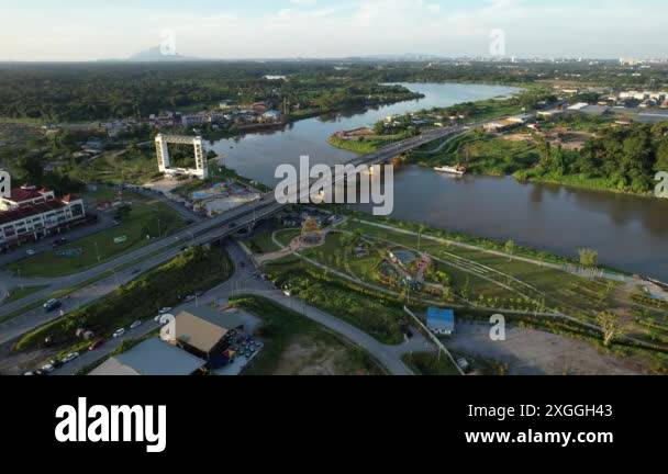 Kuching, Malaysia - July 6 2024: The Batu Kawah Riverbank Park Stock ...