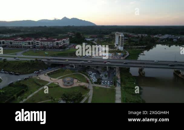 Kuching, Malaysia - July 6 2024: The Batu Kawah Riverbank Park Stock ...