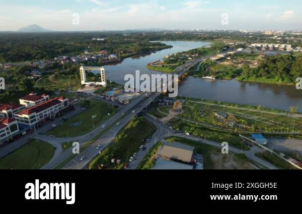 Kuching, Malaysia - July 6 2024: The Batu Kawah Riverbank Park Stock ...