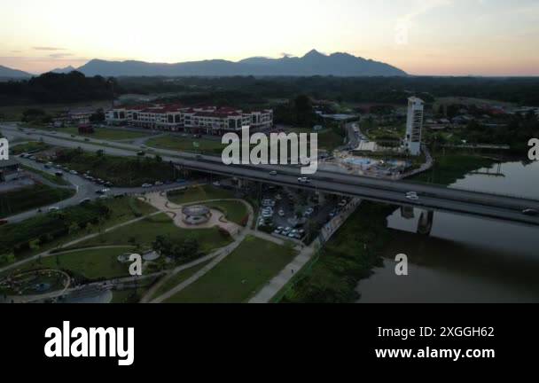 Kuching, Malaysia - July 6 2024: The Batu Kawah Riverbank Park Stock ...