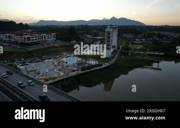 Kuching, Malaysia - July 6 2024: The Batu Kawah Riverbank Park Stock ...