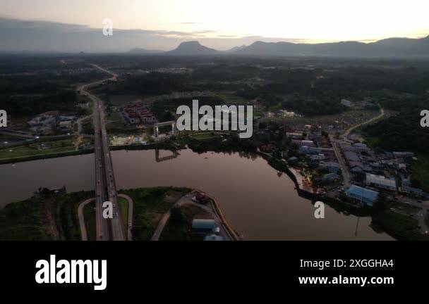 Kuching, Malaysia - July 6 2024: The Batu Kawah Riverbank Park Stock ...