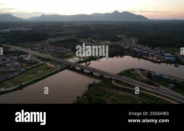 Kuching, Malaysia - July 6 2024: The Batu Kawah Riverbank Park Stock ...