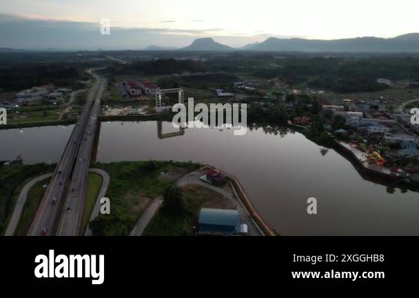 Kuching, Malaysia - July 6 2024: The Batu Kawah Riverbank Park Stock ...