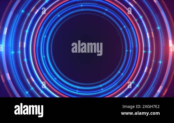 Wave cyber grid circle Deep space surfaces communication Virtual ...