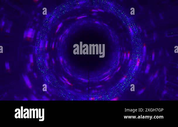 Wave cyber grid circle Deep space surfaces communication Virtual ...