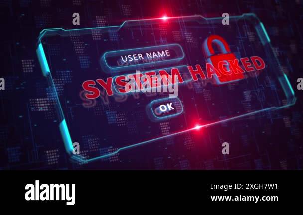 Hacking warning message hacked alert. Warning Error Danger Digital ... Hacking warning message hacked alert. Warning Error Danger Digital ...