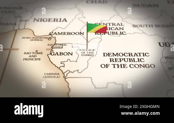 Flag map of the republic of the congo Stock Videos & Footage - HD and ...