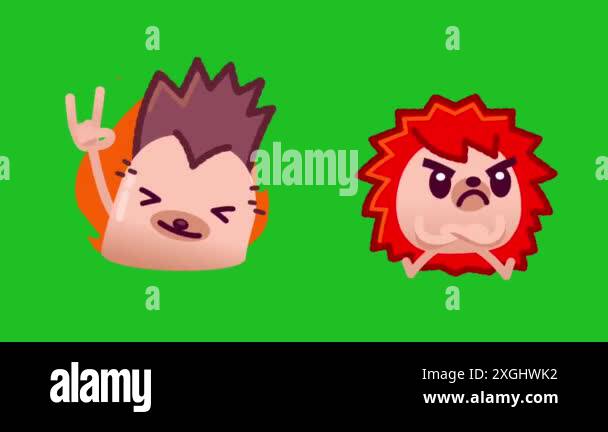 A hedgehog that shows the rock sign is a bomb that explodes and becomes ...