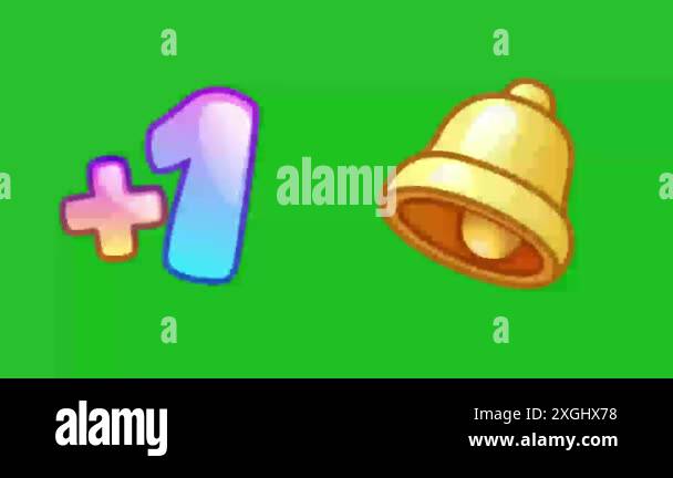 2 5D virtual space character emoticon and reaction bell emoticon and ...