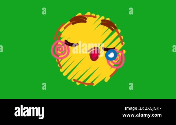 render 2 5D space character emoticon and yellow sleeping emoji reaction ...