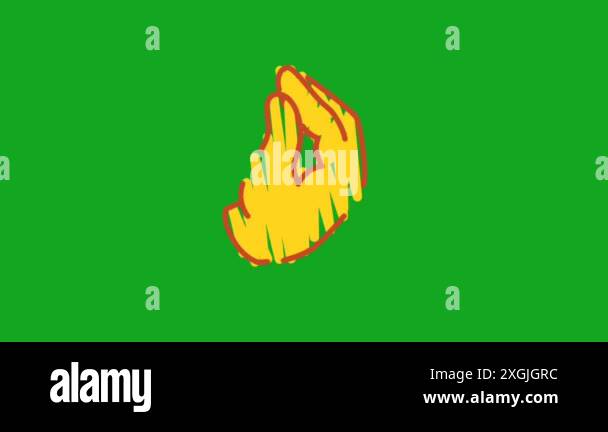 render 2 5D space character emoticon and yellow hand reaction ...