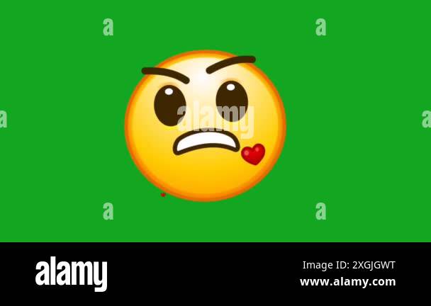 render 2 5D space character emoticon and nervous kissing emoticon ...