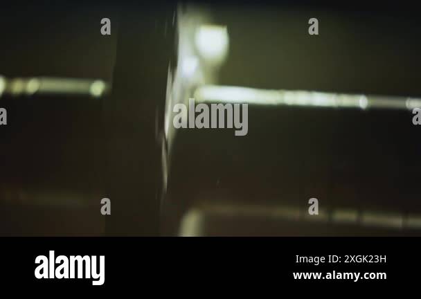 Close up of fast spinning gear on blurred background. Stock footage ...