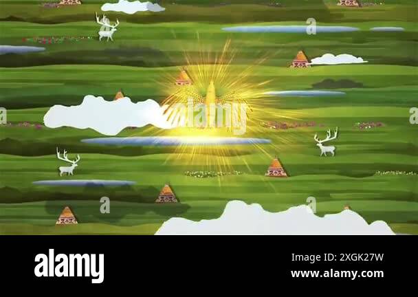 Visualization of the cuckoo bird fairytale of nenets people of the far ...