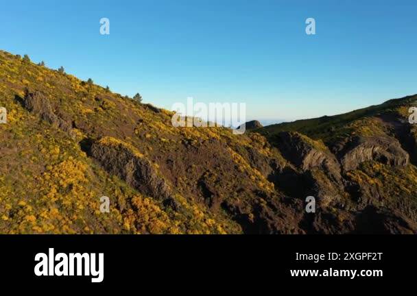 Pico do Arieiro. Hills and Mountain on Sunny Day. Cloud Inversion ...