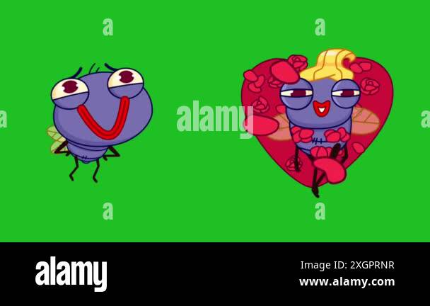 The sticker of the fly laughing and shedding tears and the sticker of ...