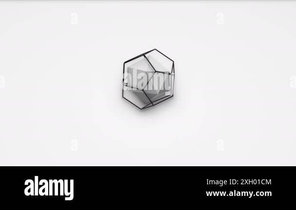 Futuristic 3D render of complex shapes in isometric view, computer ...