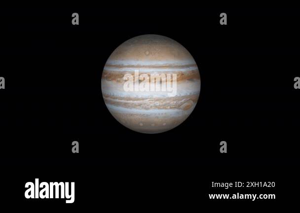 Jupiter is a rotating planet of the solar system on a transparent background. Elements of this ...