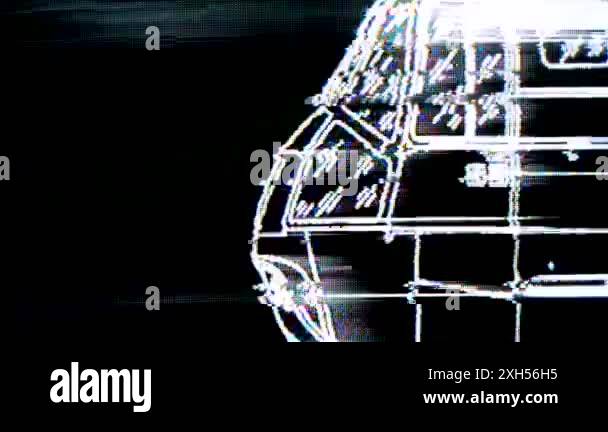 Analog Static Noise texture overlay. Horizontal stripes offset . No ...