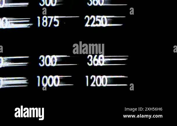 Analog Static Noise texture overlay. Horizontal stripes offset . No signal white noise artifacts ...