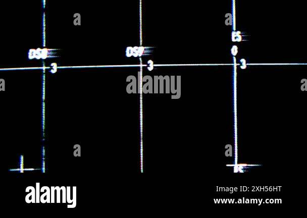 Analog Static Noise texture overlay. Horizontal stripes offset . No ...