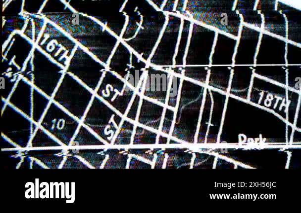 Analog Static Noise texture overlay. Horizontal stripes offset . No ...