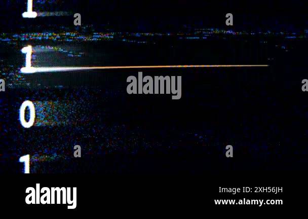 Analog Static Noise texture overlay. Horizontal stripes offset . No ...