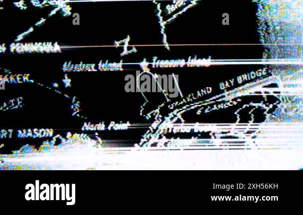 Analog Static Noise texture overlay. Horizontal stripes offset . No ...