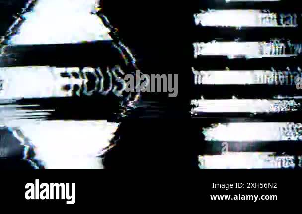 Analog Static Noise texture overlay. Horizontal stripes offset . No ...