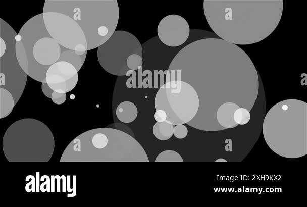 Large white particles flying. Large circle dust moving seamlessly ...