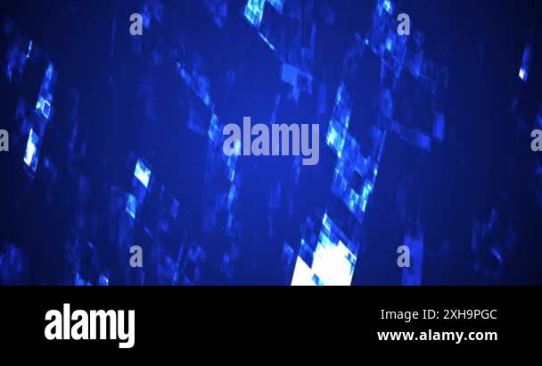 Cyberspace digital particles data concept background 4K. Abstract ...