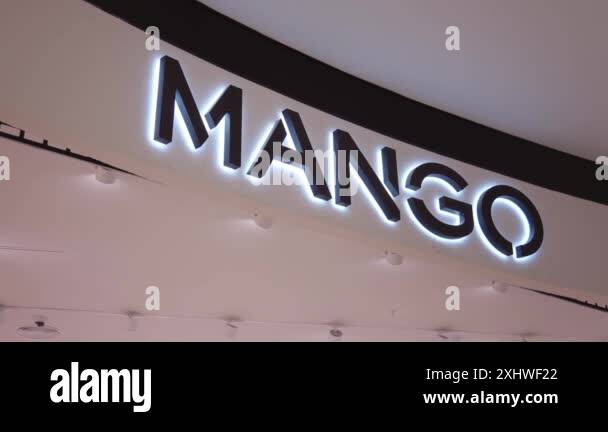 Batumi, Georgia - May 30 2024: Sign of Mango store of Spanish clothing ...