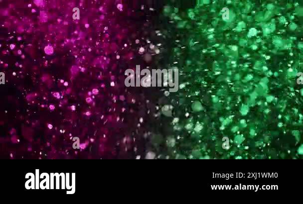 A multitude of circular particles appear to be floating or suspended in ...