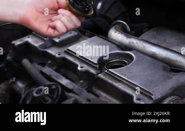 Car engine oil cap maintenance Stock Videos & Footage - HD and 4K Video ...