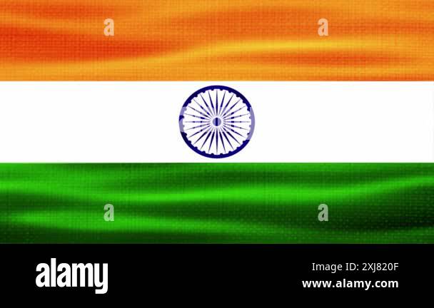 The Indian national flag, a tricolour of saffron, white, and green, is ...
