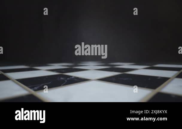 Black and white checkerboard floor tile Stock Videos & Footage - HD and ...