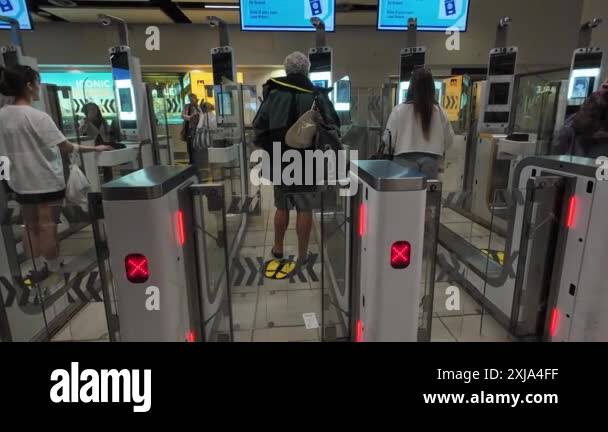 E passport gates Stock Videos & Footage - HD and 4K Video Clips - Alamy