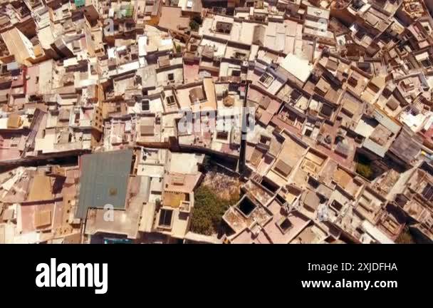 Enjoy a breathtaking 4K aerial perspective of Fez, Morocco, with its ...
