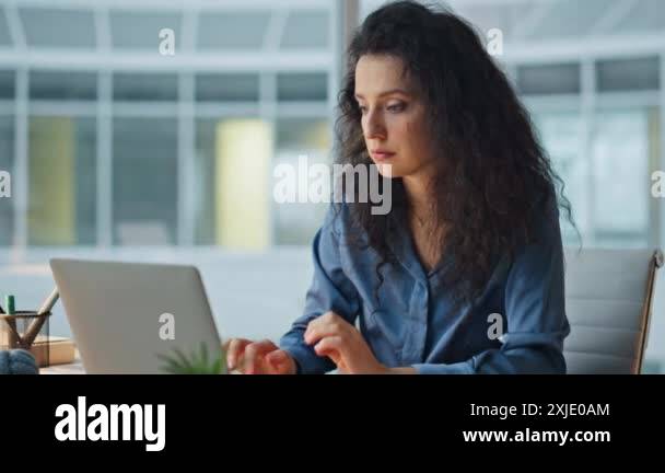 Stressed manager looking mistake in finance report. Closeup late woman ...