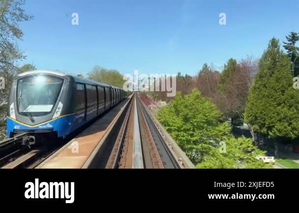 SkyTrain, light and fully automatic transit metro system has 69 km of ...