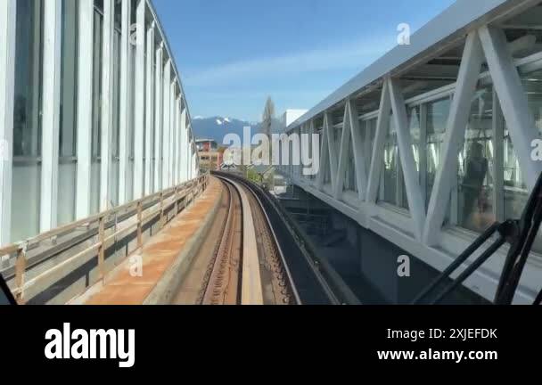 SkyTrain, light and fully automatic transit metro system has 69 km of ...