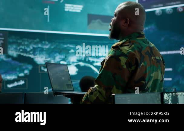 Military officer oversees surveillance and cybersecurity operations in ...