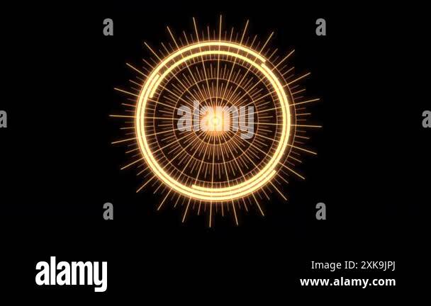 Arc Audio Equalizer A Radial Patterns Blinking Yellow Small VJ Loop ...