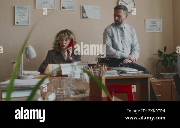 Old fashioned office interior Stock Videos & Footage - HD and 4K Video ...
