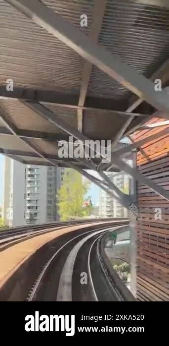 SkyTrain, light and fully automatic transit metro system has 69 km of ...