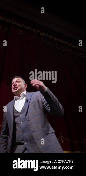 Professional actor performing on stage Stock Videos & Footage - HD and ...